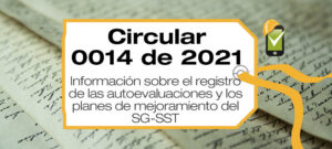 Circular 0014 de 2021 - Plazo para reporte de autoevaluaciones